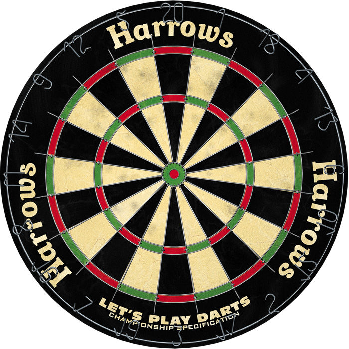 Harrows dart board with 2 sets of dart pin for dart games / gamit sa ...