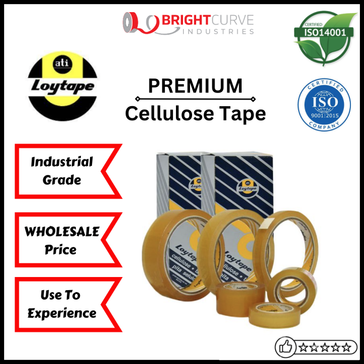 Premium Loytape Cellulose/ Cellophane Tape 12mm, 18mm, 24mm | Lazada