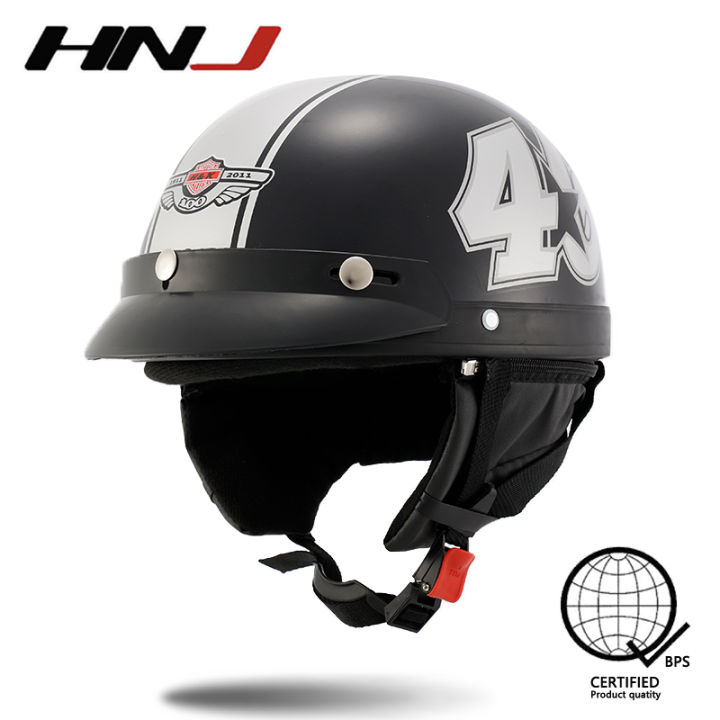 XT-02 HNJ Half Face Motor Helmet For Bike Motorcycles Vintage Helmet ...