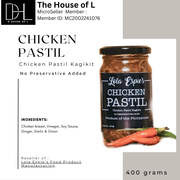 Lola Espie's Homestyle Chicken Pastil Feast (400GRAMS) | Lazada PH