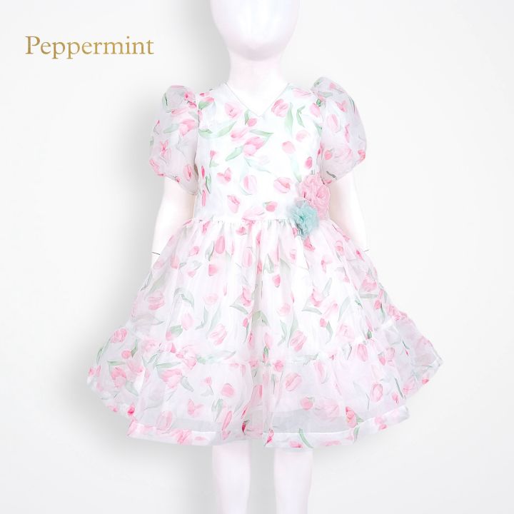 Peppermint Kids Kandice Dress (White/Pink) | Lazada PH