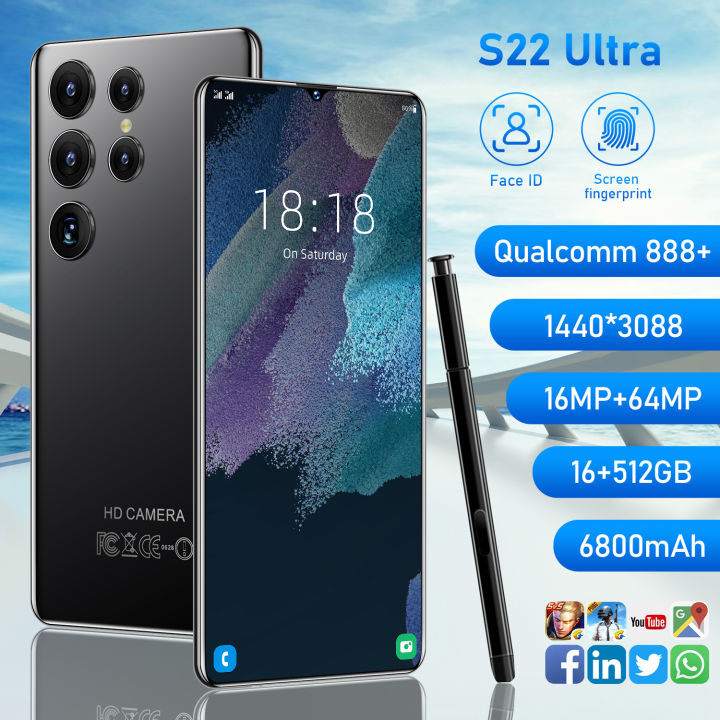 【CAN COD+READY】Original phone S22 Ultra S22Ultra 6.8 Inch HD full ...