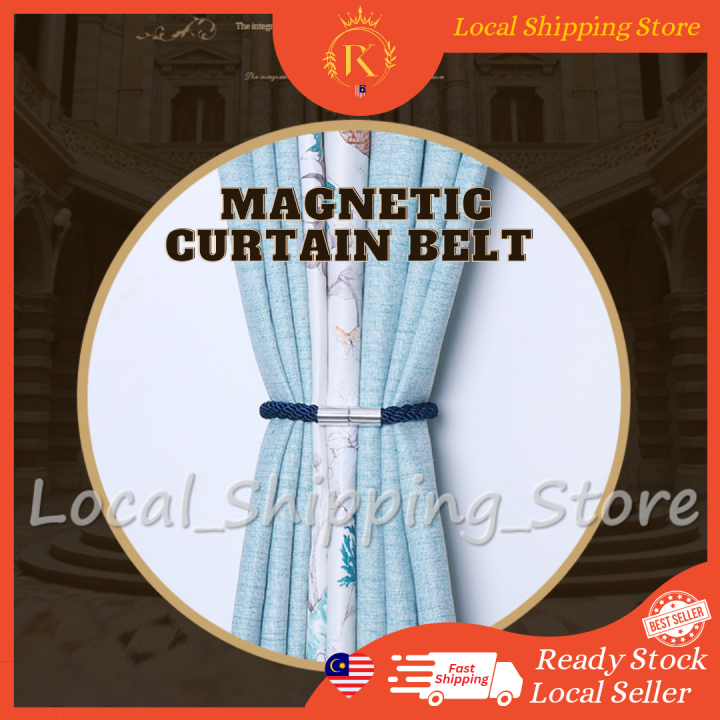 【LOCAL SHIP】1Pcs Langsir Magnet Tali Tebal Curtain Belt Sequined Thick ...