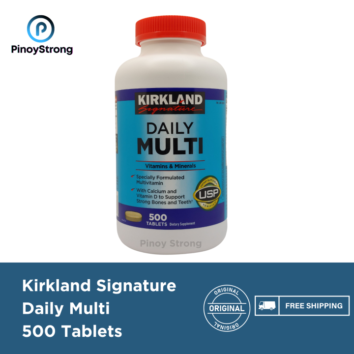 Kirkland Daily Multi, 500 Tablets, EXP SEPT 2025, Pinoy Strong Vitamins ...