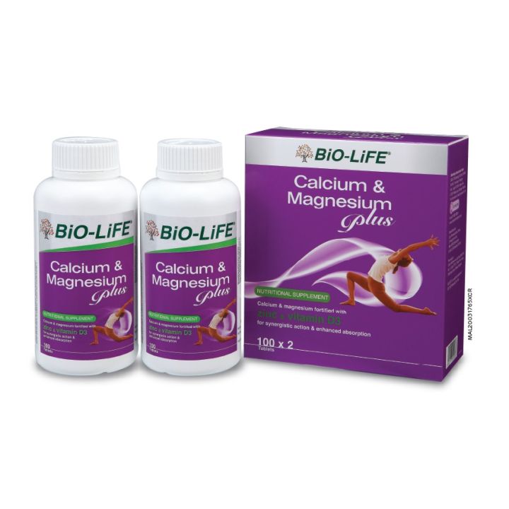 BIO-LIFE Calcium & Magnesium Plus 2 x 100's | Lazada