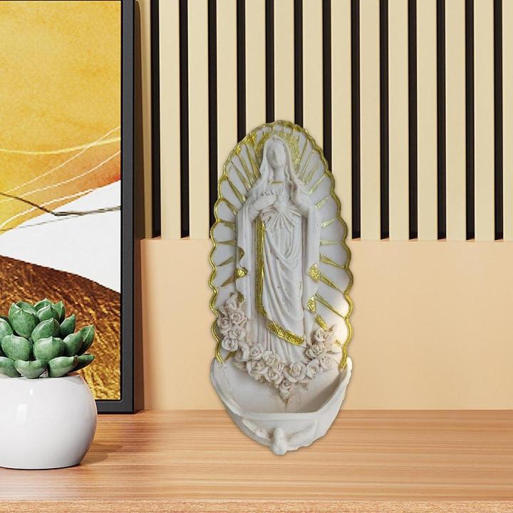 Petmals Holy Water Font Sculpture Figurine Gift Catholic Decoration ...