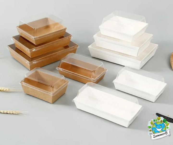 (Premium) Kraft/White Paper Square and Rectangular Cake Box / Dessert ...