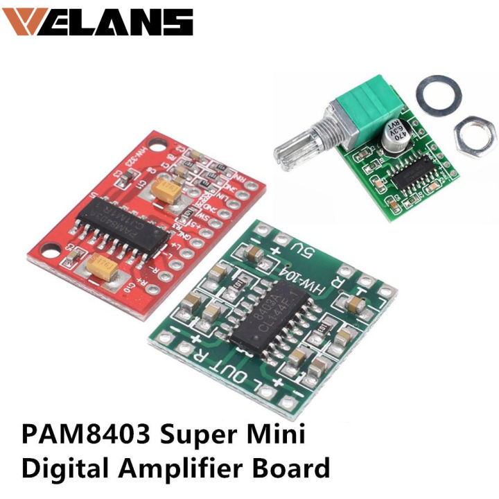 PAM8403 module Super digital amplifier board 2X3W D Class digital amplifier board efficient ...