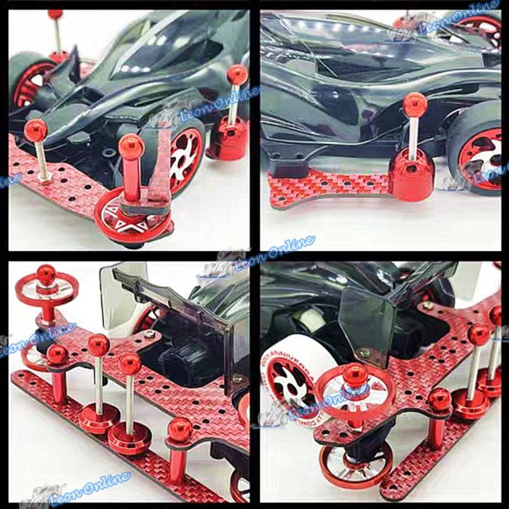 Tamiya Imitation Red Carbon Fiber FRP Modification Part For Tamiya Mini ...