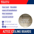 Aztec Acoustic Board - 60cm x 120cm (Fine Fissured) - Ceiling Board (10 ...