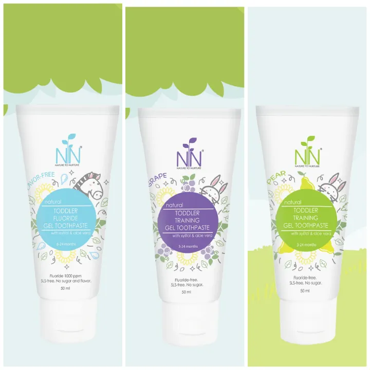 Nature to Nurture Toddler Fluoride Toothpaste 50ml(6 mos-2yrs old ...