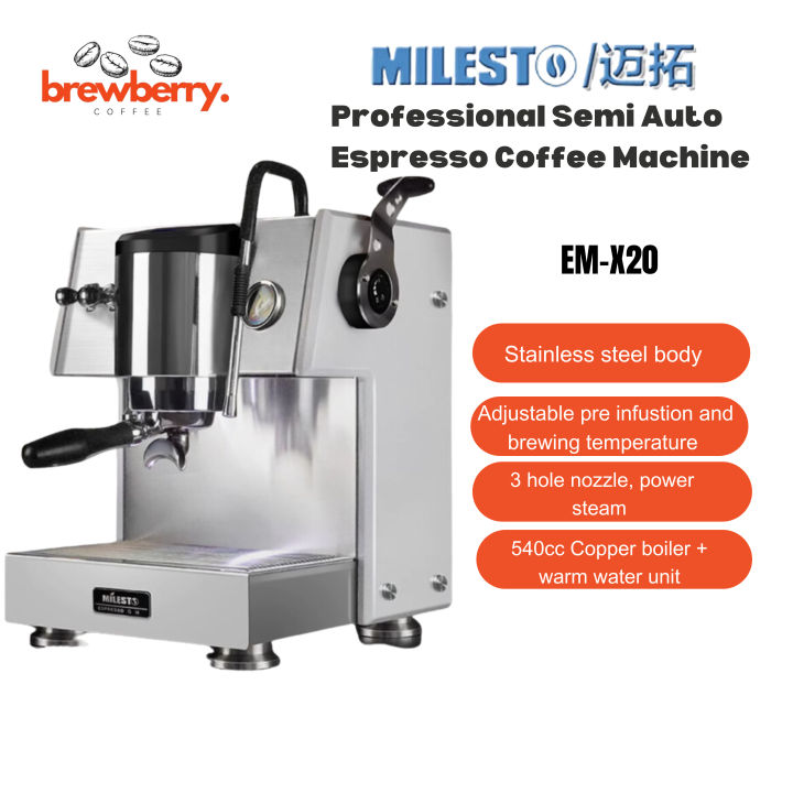 Local warranty milesto X20 coffee machine semi-auto espresso coffee ...