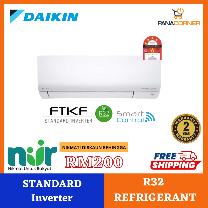 Daikin (New) R32 1.0HP / 1.5HP / 2.0HP / 2.5HP FTKF25C / FTKF35C / FTKF50C / FTKF71C Standard ...
