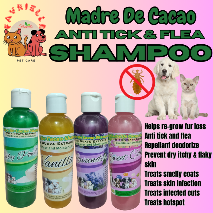 250ml Pet Shampoo Anti tick and flea with Guava Extract and Moisturizer ...