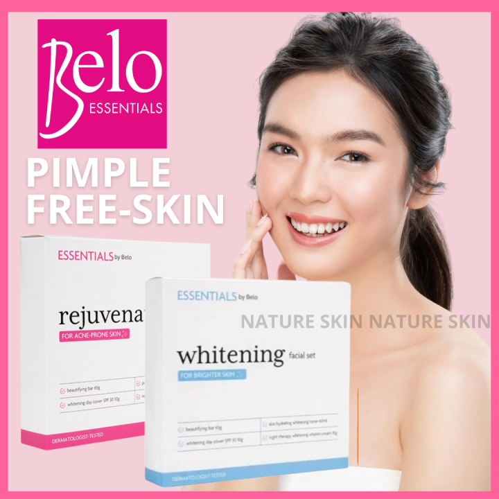 [DR. ROSS PH] Belo Essentials Rejuvenating & Whitening Set For Day And Night Routine Pimple Free ...