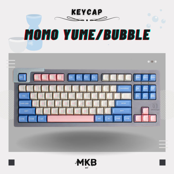 [READY STOCK] Momo Yume / Bubble ABS Double Shot Keycap Set for ...