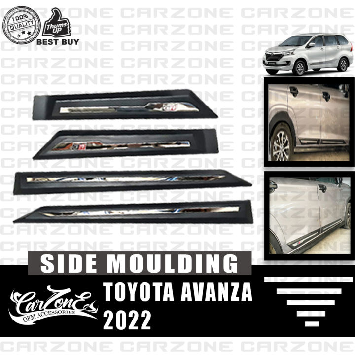 Toyota Avanza 2022 Side Body Moulding GR Design (Two Tone) | Lazada PH