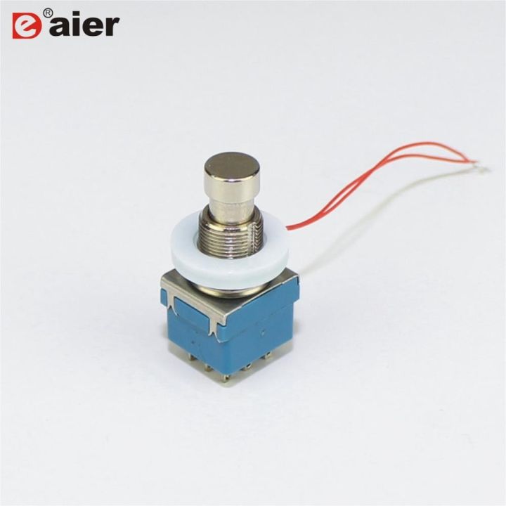 1 SET 3PDT Foot Switch Guitar Effects Pedal Push Button Switch ON-ON ...