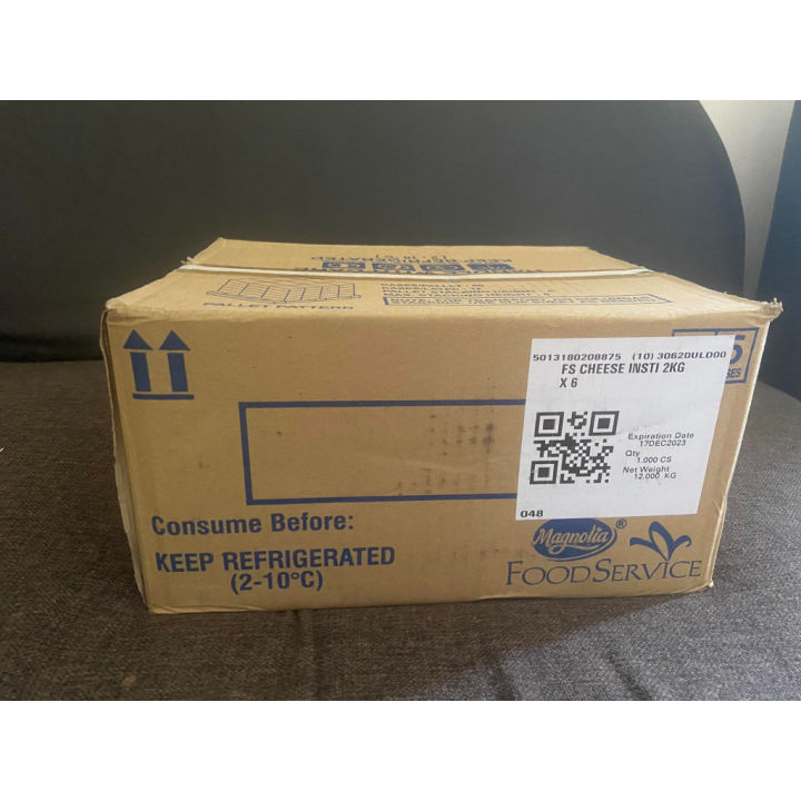 Magnolia Cheese FOOD SERVICE 1 BOX (2KG x 6 bars) June 2025 expiry | Lazada PH