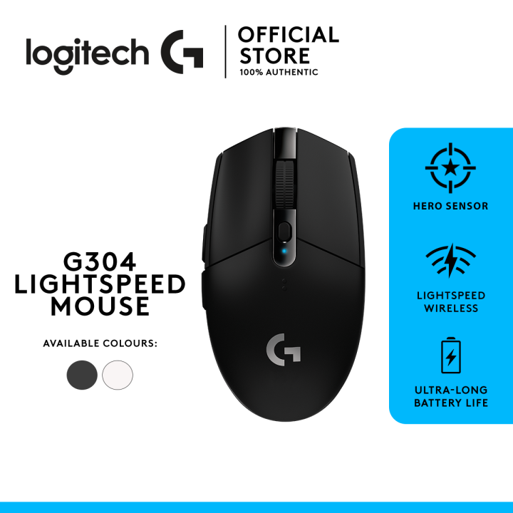 Logitech Gaming Mouse G304 LIGHTSPEED Wireless 12,000 DPI Hero Sensor ...