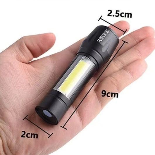 SENTER MINI POLISI SWAT LAMPU LED COB 88000W SUPER TERANG ZOOM 511 ...