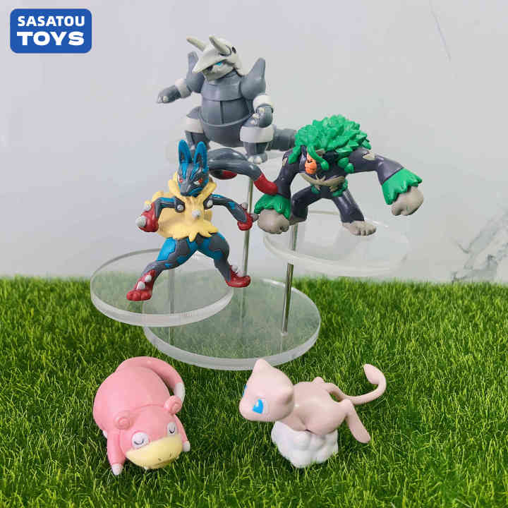 Pokemon figures Slowpoke Aggron mega Lucario Mew Rillaboom T-arts ...