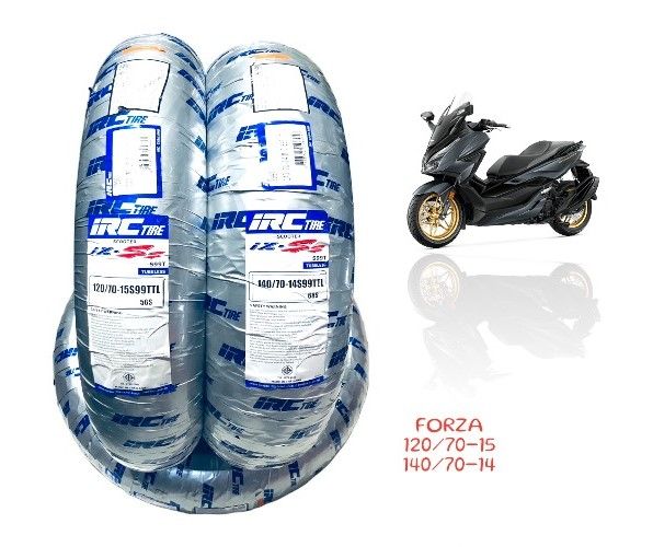 ยางนอก(IRC) IZ-Ss XMAX300,FORZA350 เบอร์เดิมติดรถ หน้า120/70-15,หลัง140/70-14(อะไหลแต่งXMAX300 ...