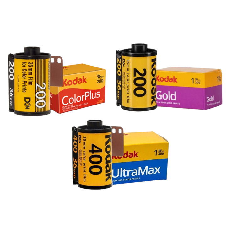KODAK ColorPlus 200 Gold 200 Ultramax 400 135 35mm Color Negative Film with 36 Exposure Shots ...