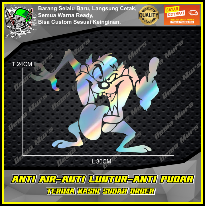 Sticker TAZMANIA Cutting Sticker | Lazada Indonesia