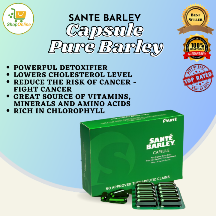 Sante Barley Pure New Zealand (500mg/60 Capsules) | Lazada PH