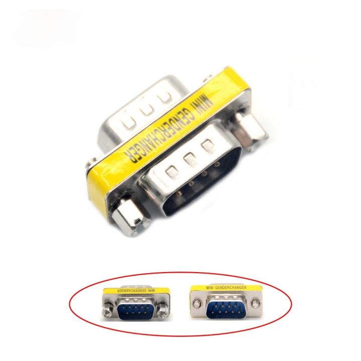 1 Piece D-Sub DB9 Connector RS-232 9Pin Socket Male To Male M-M Serial ...