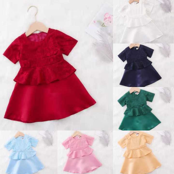 Baju Kurung Moden Baju Raya Baby Girl Newborn Gaun Dress Muslimah | Lazada