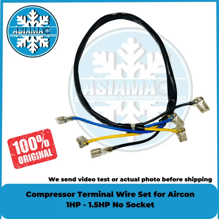 Compressor Terminal Wire Set for Aircon 1HP - 1.5HP No Socket | Lazada PH