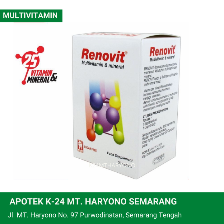 Renovit Multivitamin & Mineral 30 Kaplet | Lazada Indonesia
