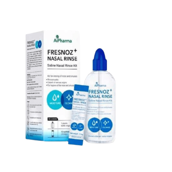 Aipharma Fresnoz + Nasal Rinse Starter Kit 240ml + 12s Box | Lazada