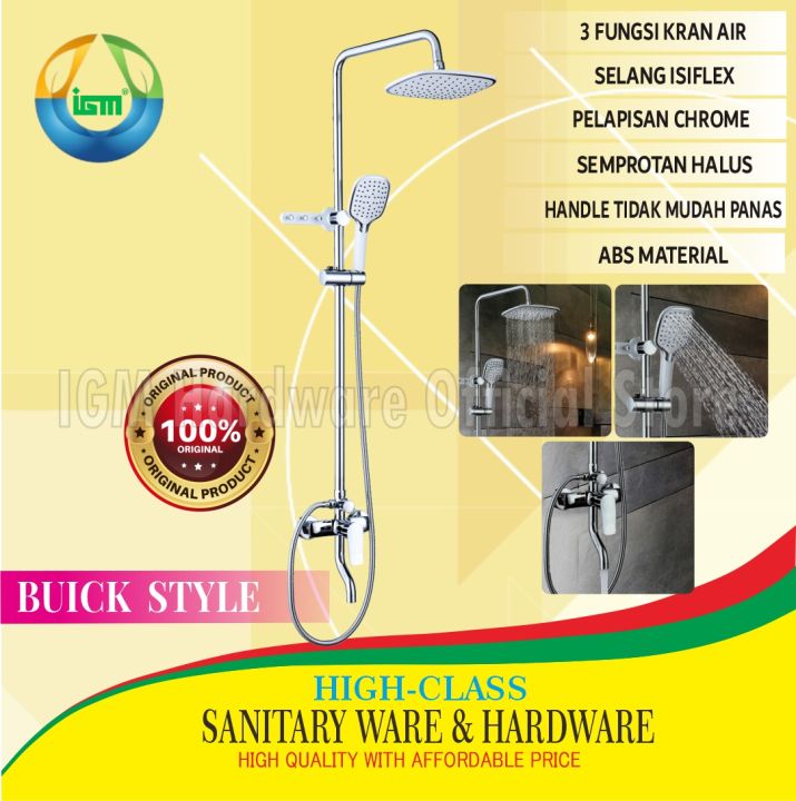 KRAN SHOWER TIANG COLUMN SET IGM IK-046 + FREE 2 SEAL TIPE KUNING ...