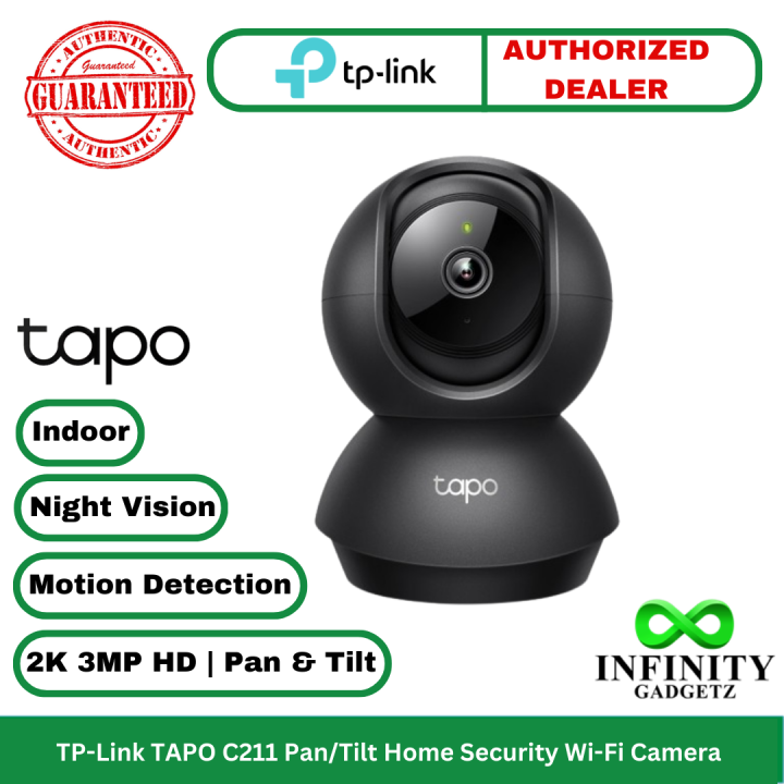 TP-Link TAPO C211 Pan/Tilt Home Security Wi-Fi Camera 2K 3MP HD 360° | Lazada PH