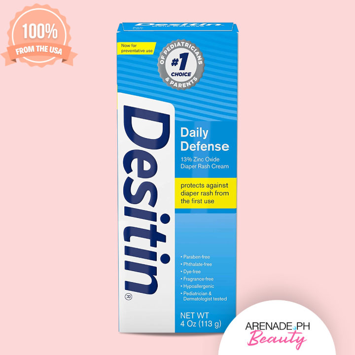 Desitin Daily Defense with 13% Zinc Oxide Diaper Rash Cream, 4 oz ...