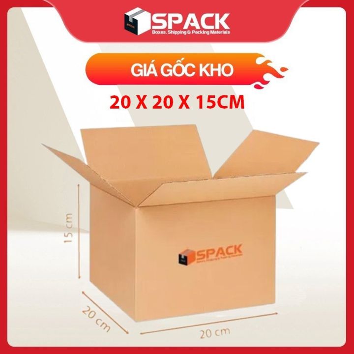 20x20x15cm - Combo 20 thùng carton Spack đóng hàng TMĐT - thùng carton ...