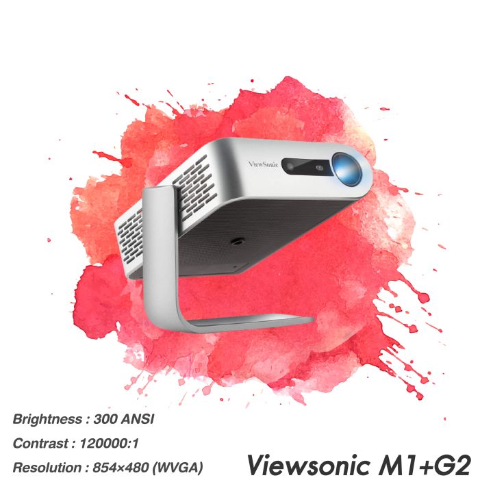 Projector Viewsonic M1+G2__(WVGA / 300 ANSI Lumens) รับประกันเครื่อง 3 ปีเต็ม On site Service ...