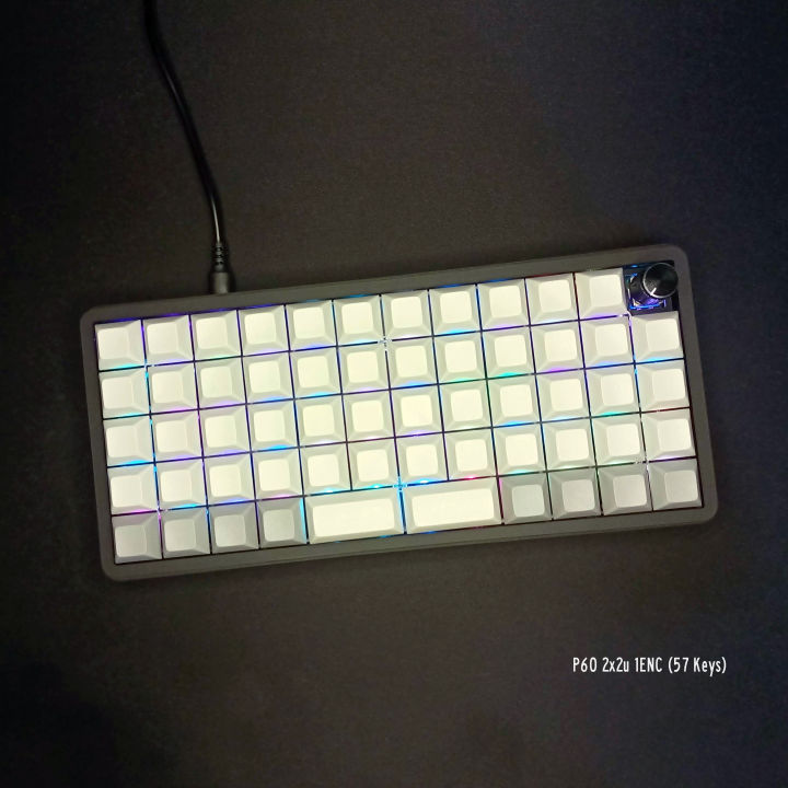 Pabile 60-key P60 5x12 Grid Ortho Linear Mechanical Keyboard ...