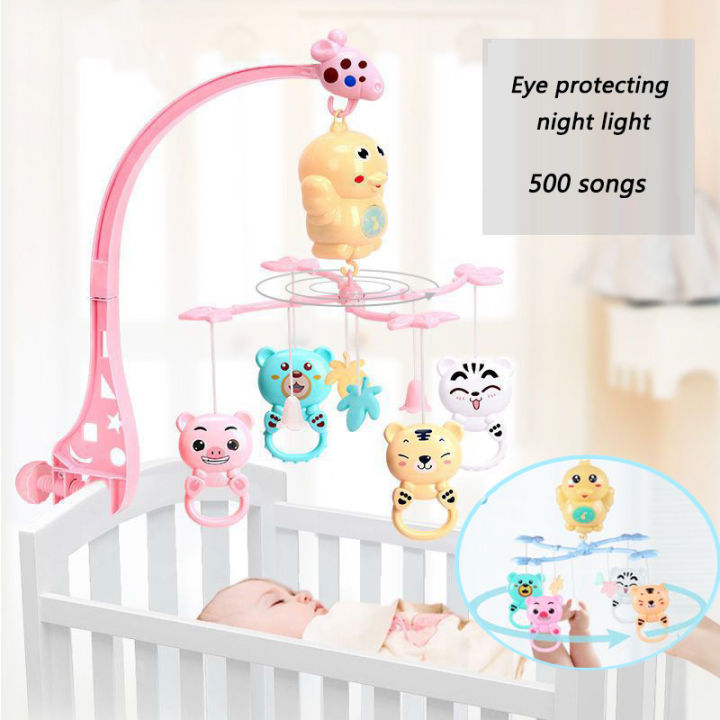 Newborn Bed Bell 0-1 Year Old Baby Toy Music Rotary Bedside Bell Ring ...