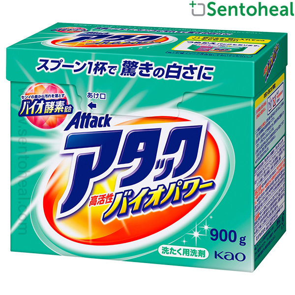 Kao Attack BioPower Laundry Powder Detergent 900g - Laundry detergent ...