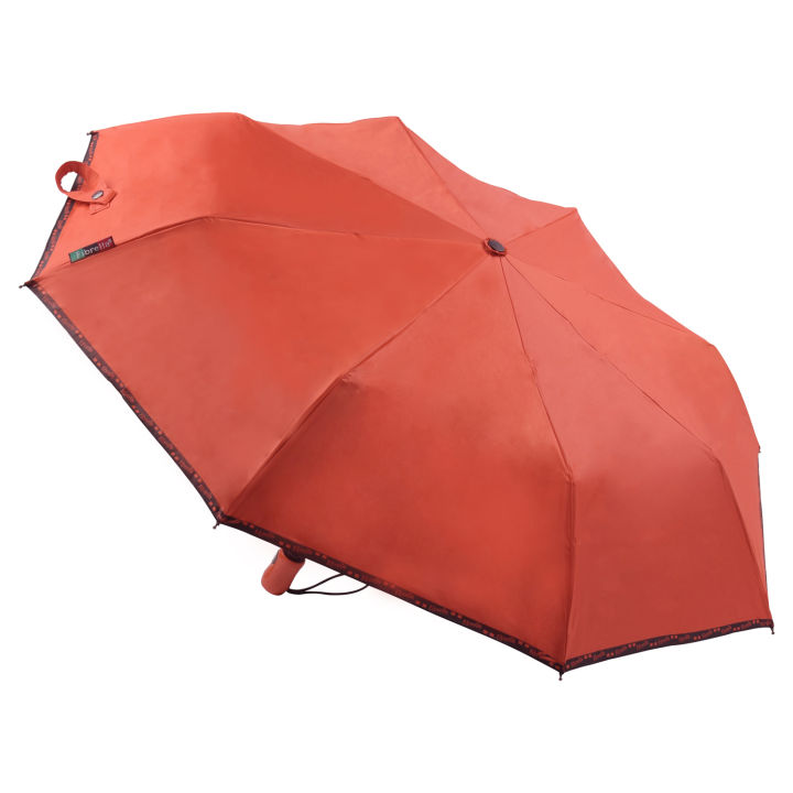 Fibrella Cooldown Automatic Umbrella F00342 (Red Orange/ Black UV)-A ...
