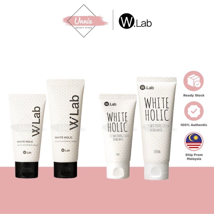 W.Lab wlab White Holic Quick Whitening Cream / Double White 50ml&100ml ...