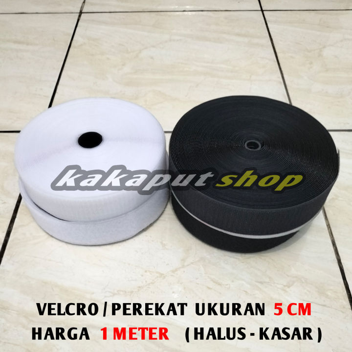1 meter Velcro 5 cm/Perekat 2 in/perkat 2 in/5 cm 1 set (kasar dan ...