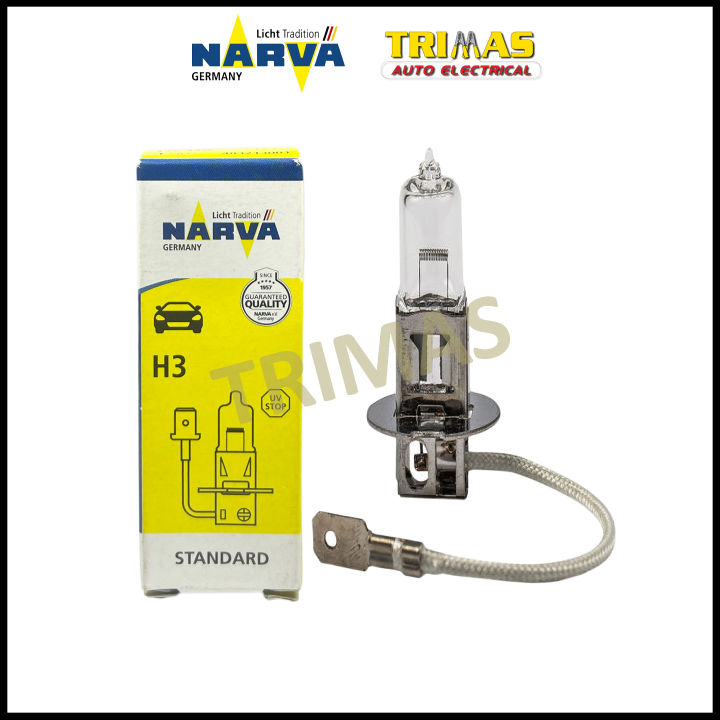 48321 Narva ORIGINAL H3 12V 55W 3200K Fog Headlight Bulb | Lazada