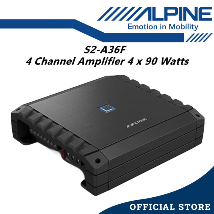 Alpine S Series 4 Channel Amplifier 4 x 90w Car 4Ch Amp S2-A36F | Lazada