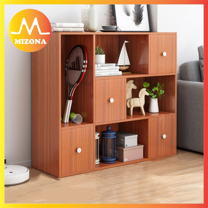 MIZONA Living Room Minimalist Bookshelf Simple Modern Large Capacity ...