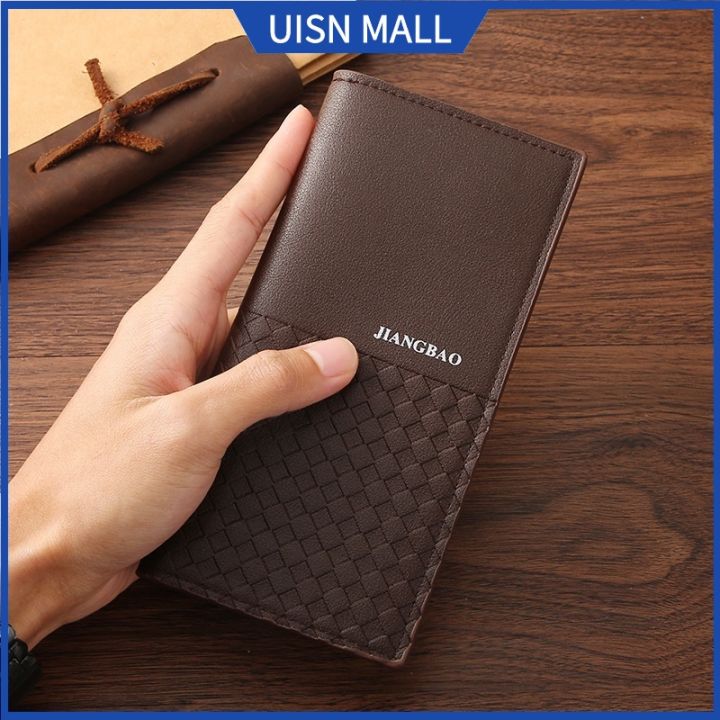 UISNMALL #MNB832 men's pu long wallet multiple card positions available ...